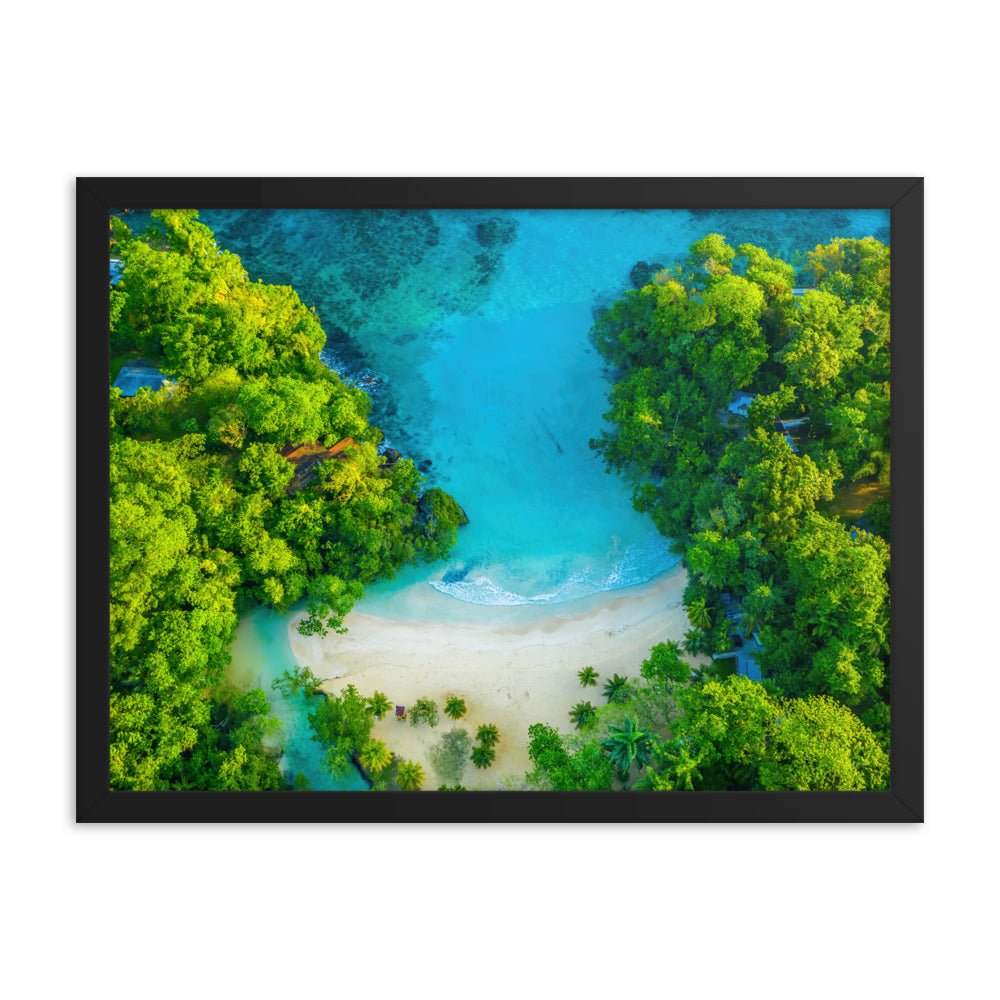 Frenchman Cove, Jamaica Framed poster